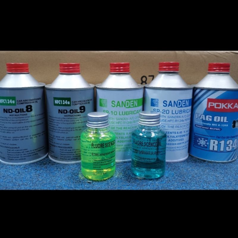 Compressor Oil R134A Car Air condition ND-OIL 8/9/Sanden SP10/20 250ML ...