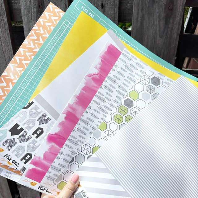 American Crafts Amy Tangerine Plus One Cardstock Bundle - 8 Sheets (For ...