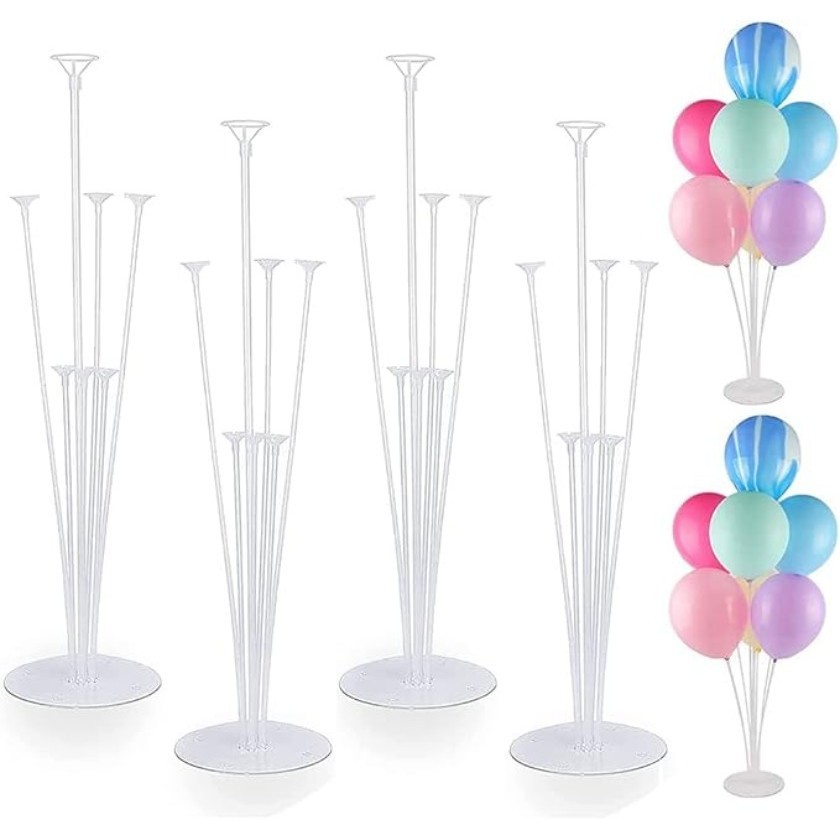 Balloon Stand Kit Balloon Table Stand Kit Balloon Sticks with Cups Easy ...