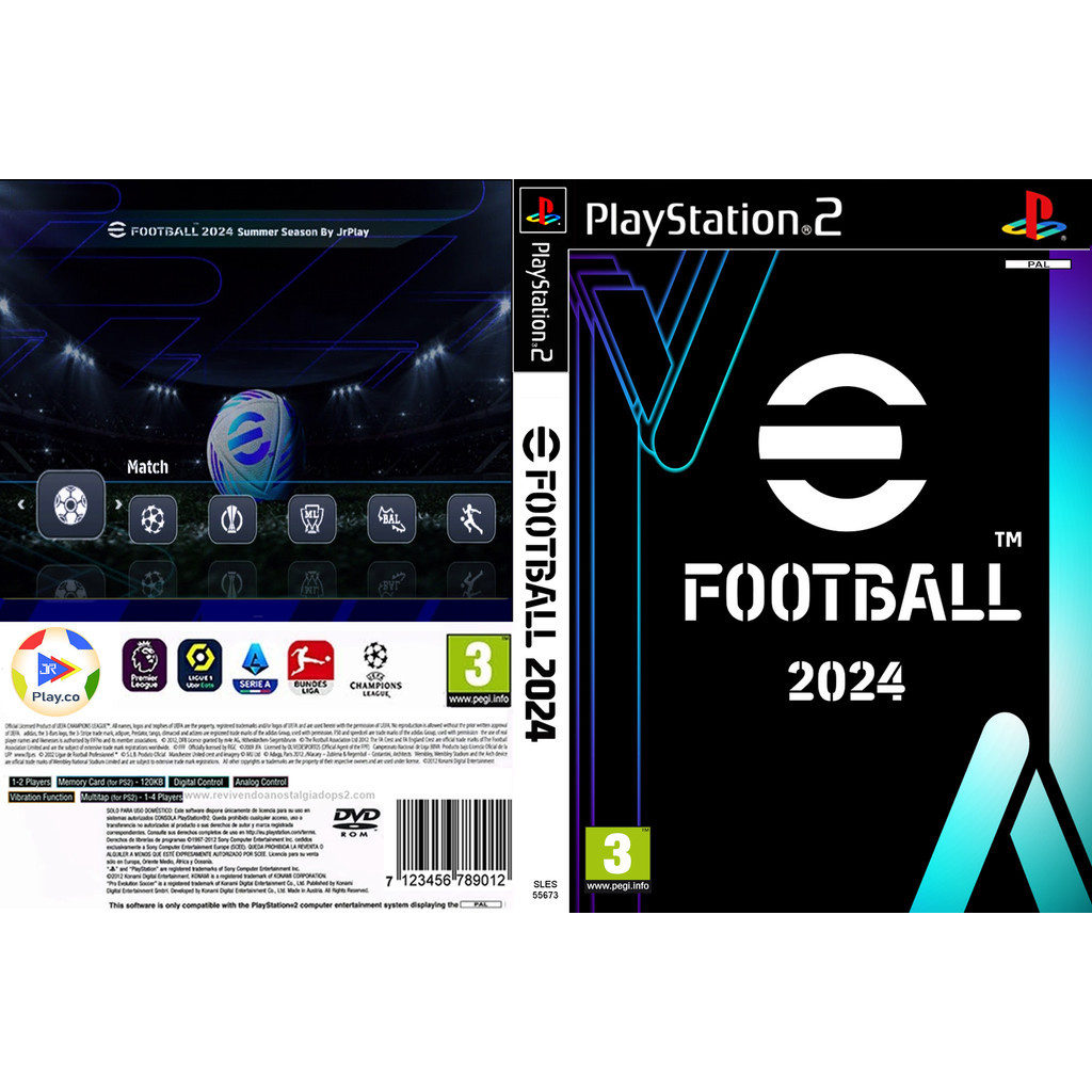 🔥PS2 Games CD DVD 🔥PS2 PES 2024 EFOOTBALL SUMMER SEASON ENGLISH VERSION ...