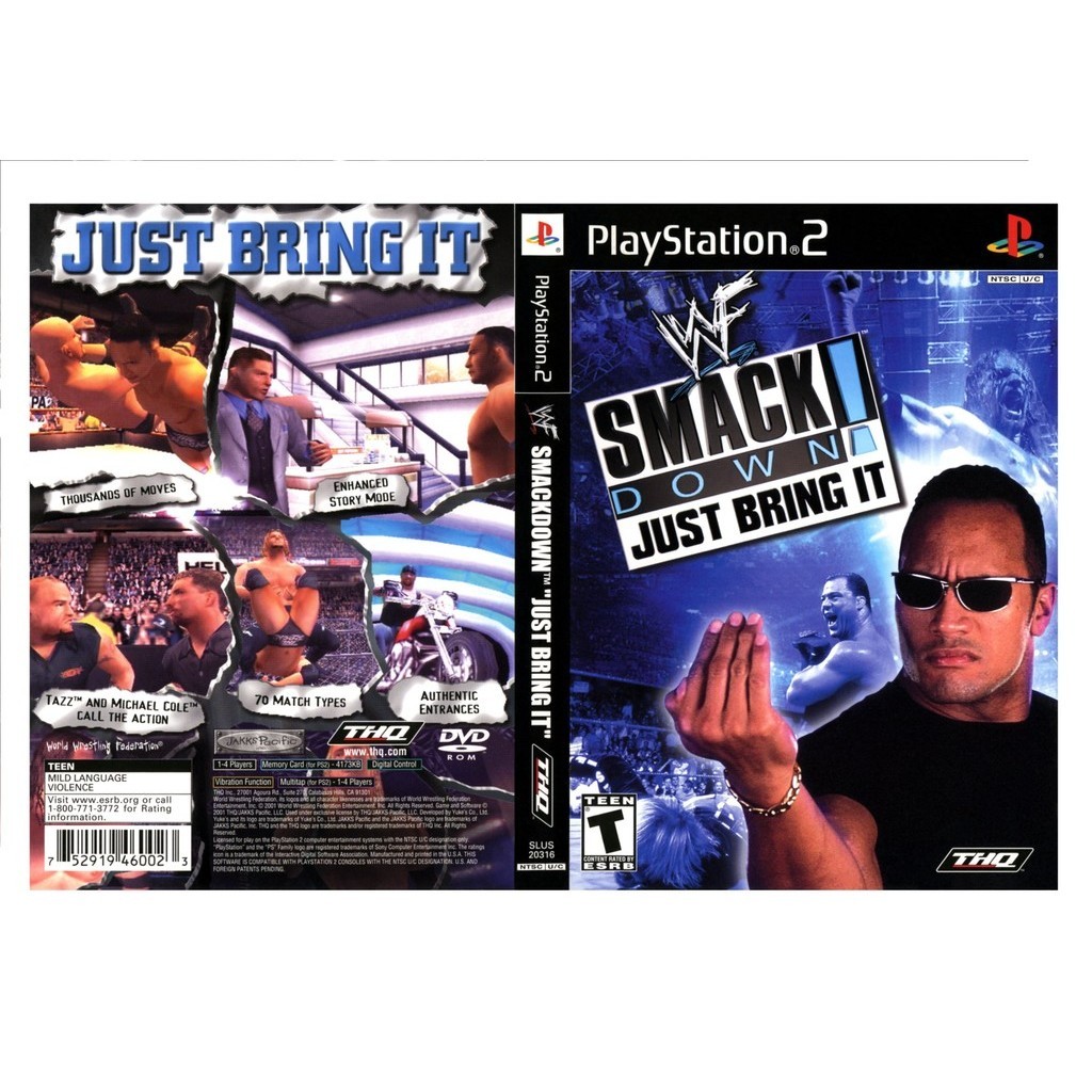 PS2 WWE Smack!Down Just Bring It (Dvd Game) | Shopee Malaysia