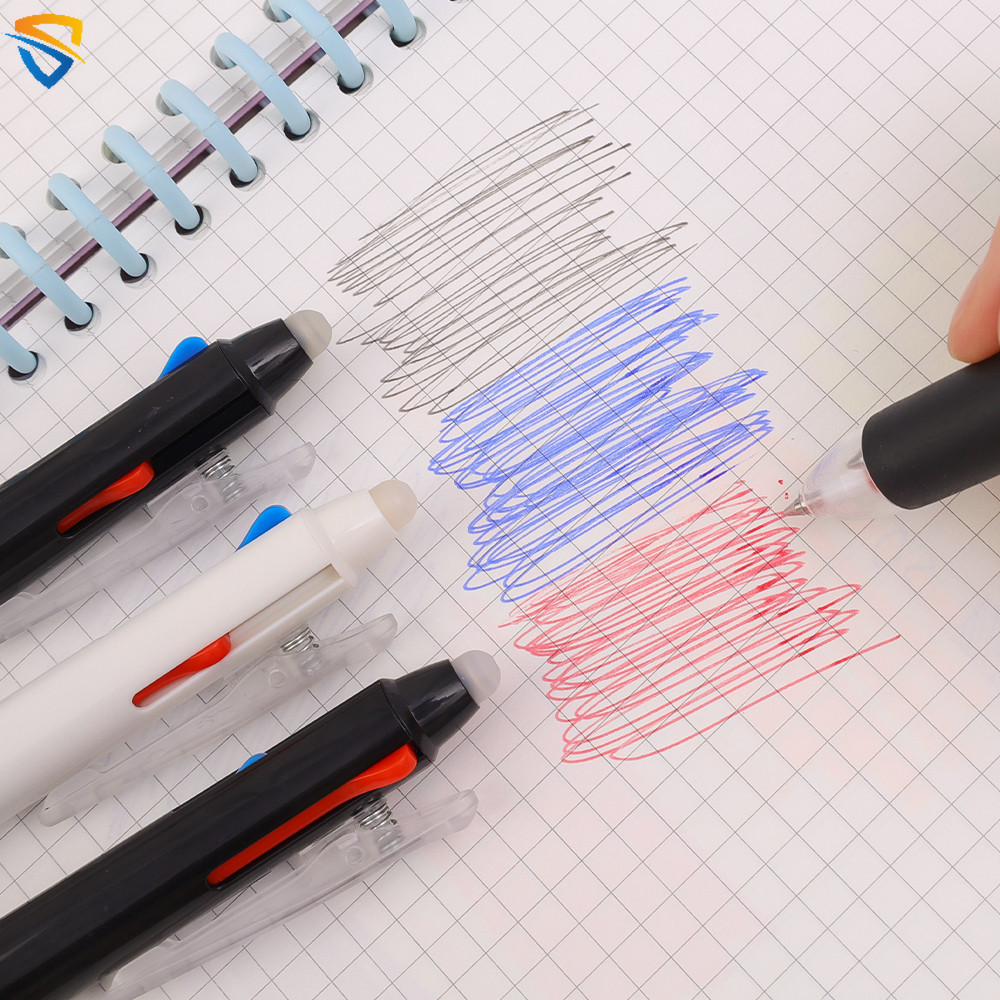 Creative Erasable 0.5mm Neutral Pen 3-colors Ink School Office Supplies ...