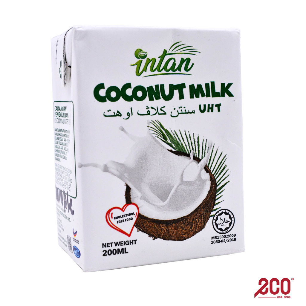 Intan Cholesterol Free Coconut Milk/Coconut Cream (Santan Kelapa) 200ml ...