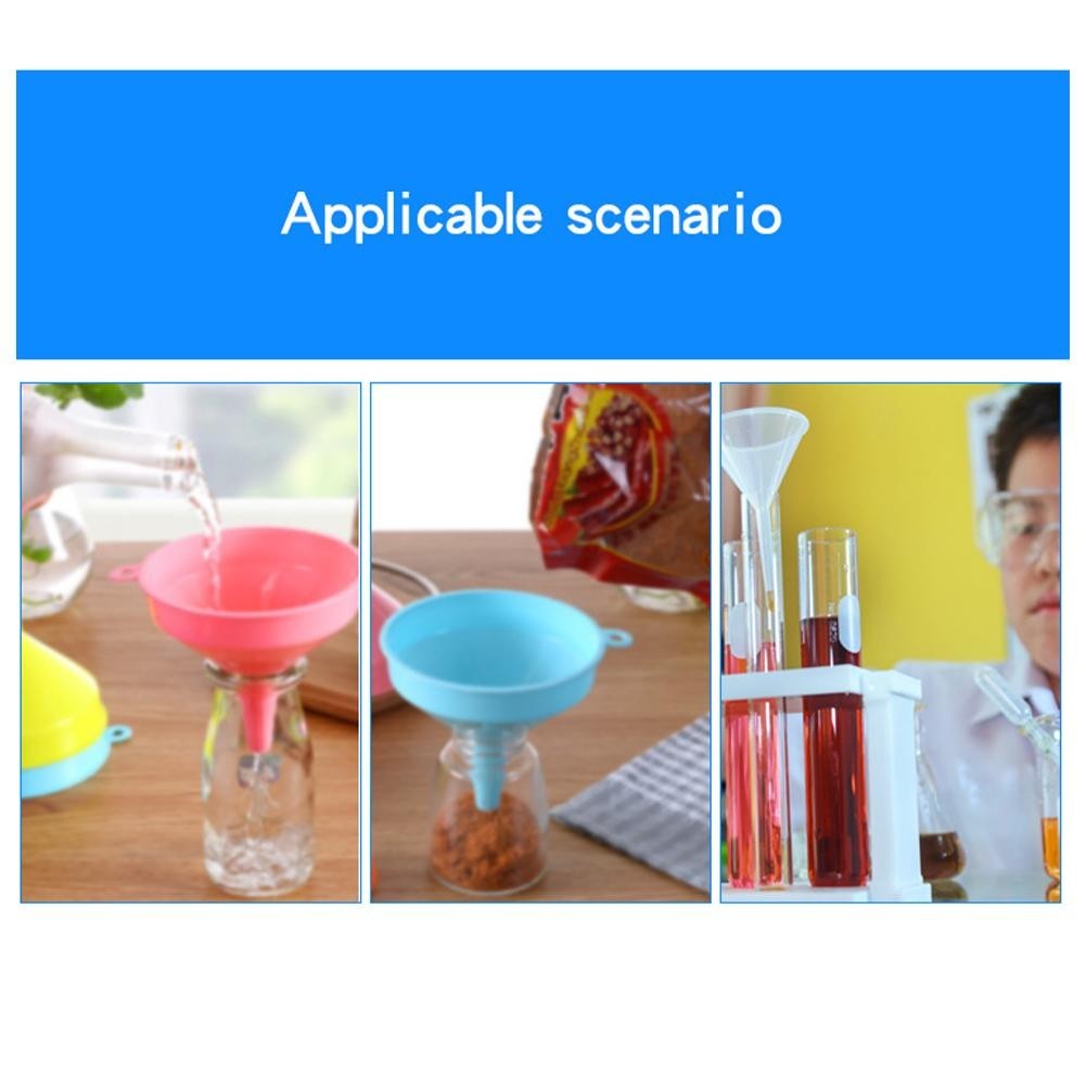 5PCS Mini Funnel Home Liquid Dispensing Oil Spill Filter Plastic Oil ...