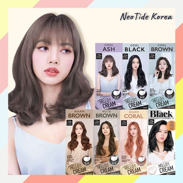 Mise En Scene Hello Cream x Black Pink Dye Hair Color Dye 5CB COOL ...