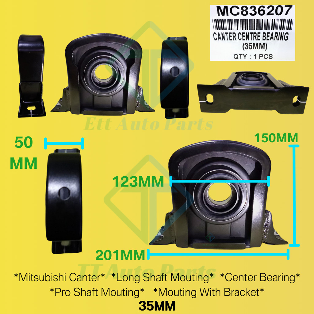 Long Shaft Mounting With Bracket/ Centre Bearing / Bearing Tengah ...