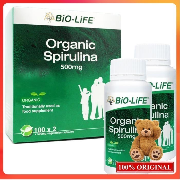 Biolife Organic Spirulina 500 mg 100'S @ 2x100’s | Shopee Malaysia