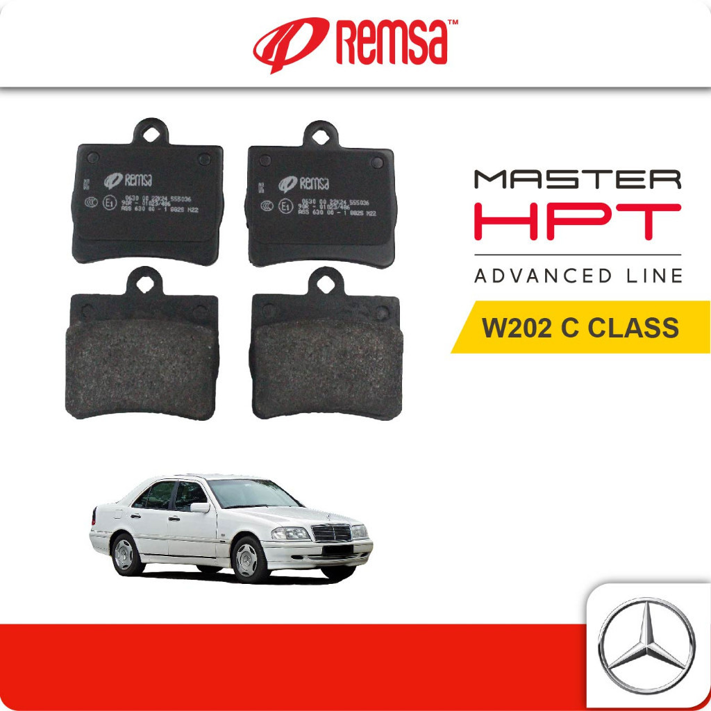 REMSA Rear Brake Pads (1 set) For Mercedes Benz W202 C CLASS | Shopee ...