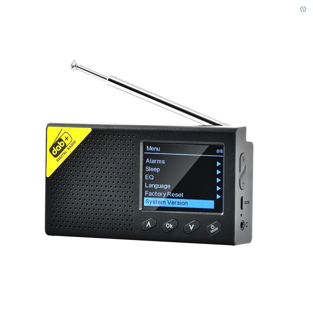 Digital DAB & FM Radio with BT, Portable Digital Radio Rechargeable ...
