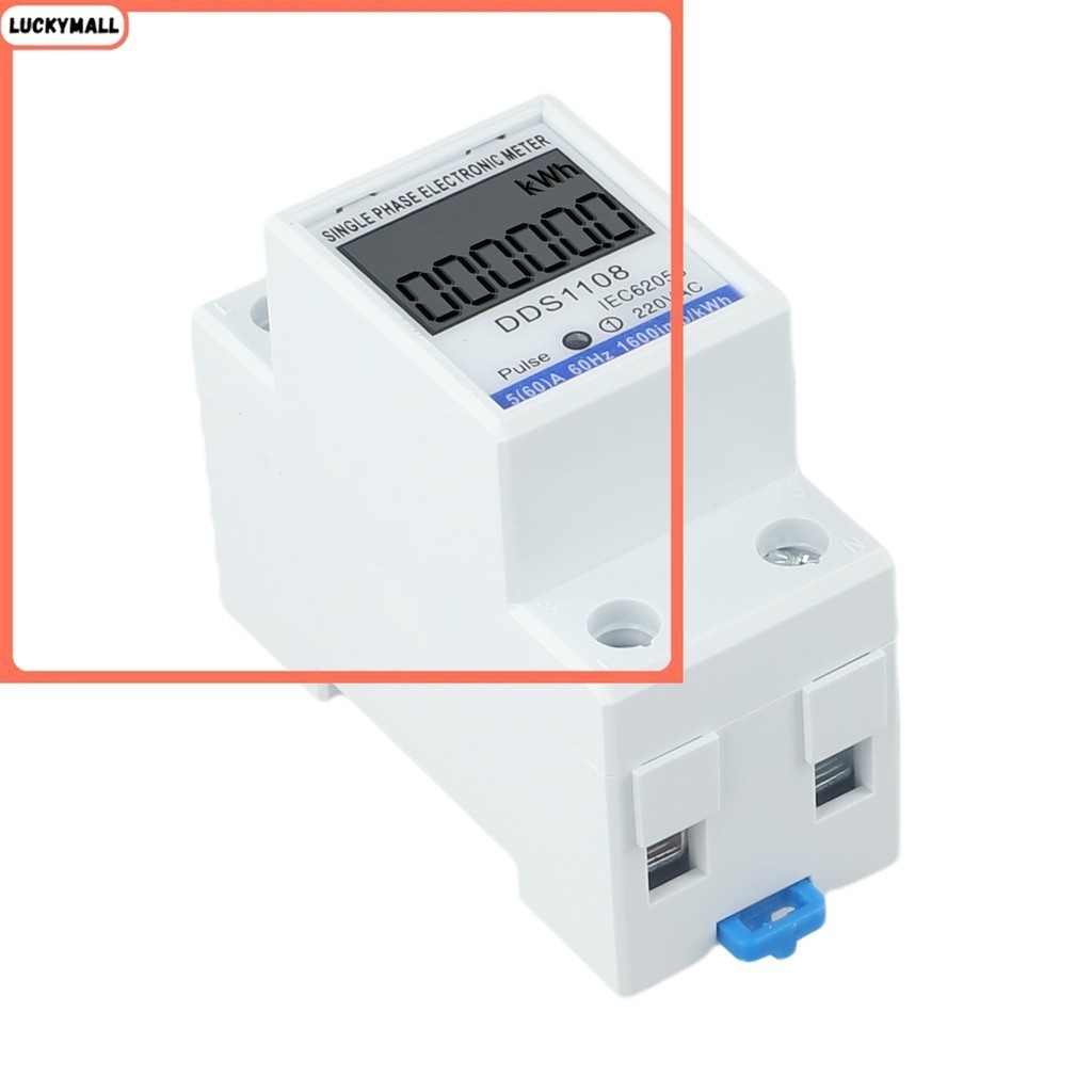 KMU LCD Single Phase Electric Energy Meter KWH AC Digital Watt-Hour ...