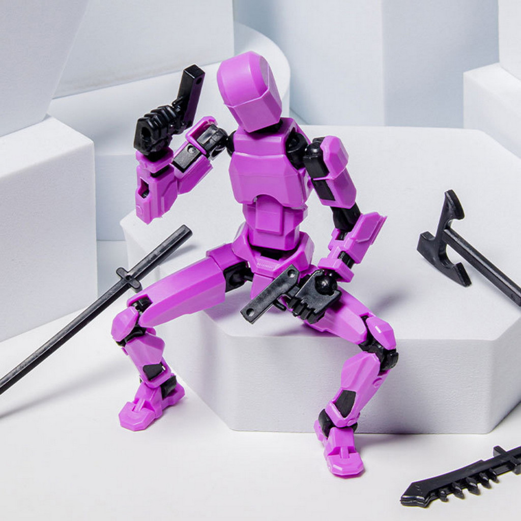 Desktop Robot Figurine Movable Joints Toy Multi-jointed Movable Robot ...