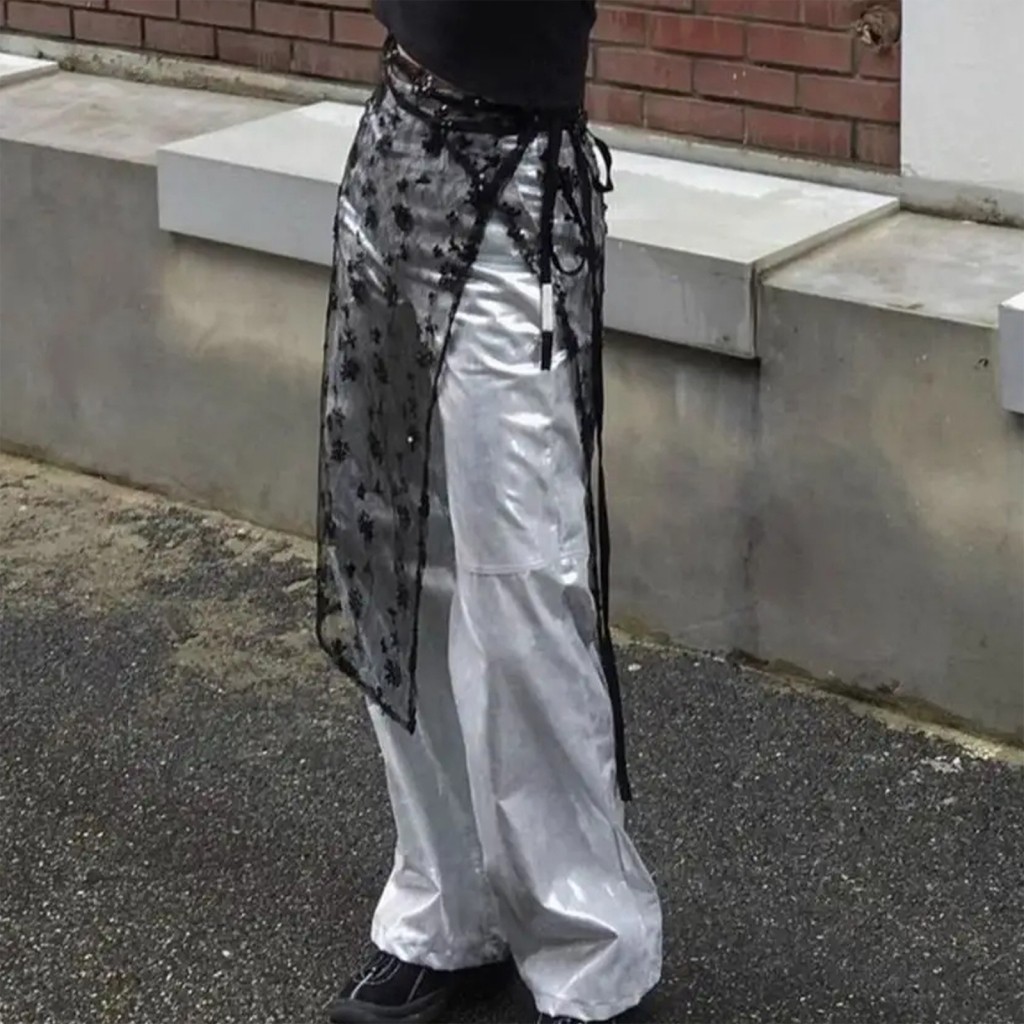 []-Shirt Extender for Women Floral Lace Tie up Skirts | Shopee Malaysia