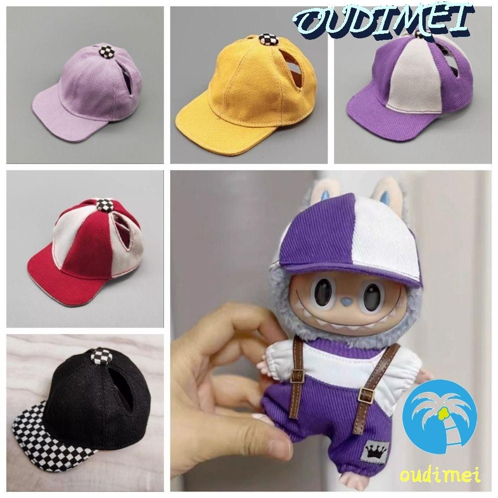 OUDIMEI 17cm Labubu Doll's Hat, Ear Hole Cute Labubu Time Duck Tongue ...