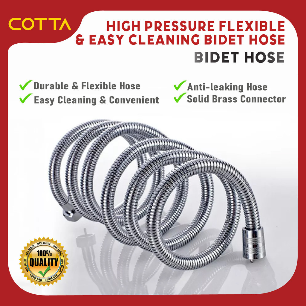 COTTA Flexible Hose Bidet Shower Hose Pipe Flexible Toilet Hose Bidet ...