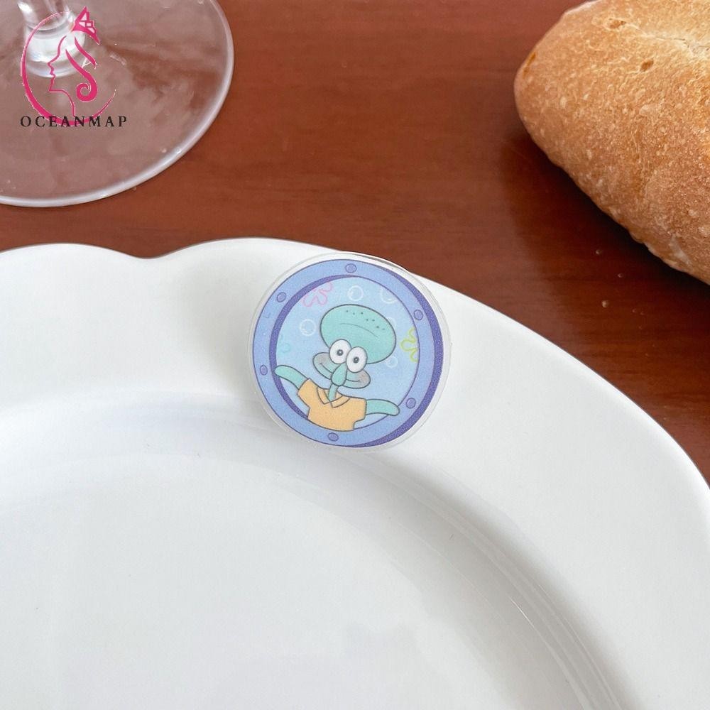 OCEANMAP SpongeBob SquarePants Pin, Krabs Acrylic Patrick Star Brooch ...