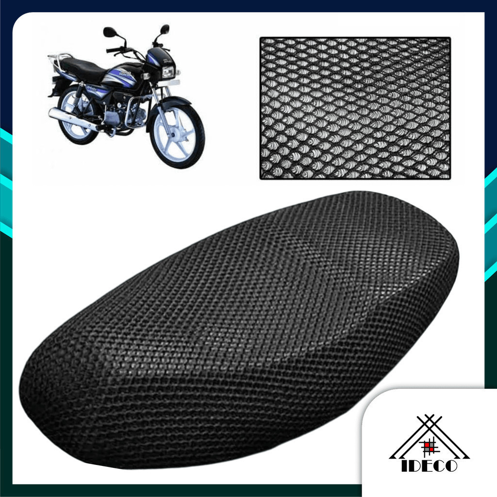 iDECO™ Motorcycle Seat Cover Universal Breathable 3D Mesh Seat Anti ...