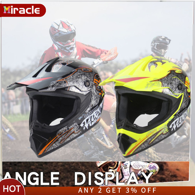 Glory Motorcycle Helmet High-density Foam Lining Atv Mountain Bike Full ...