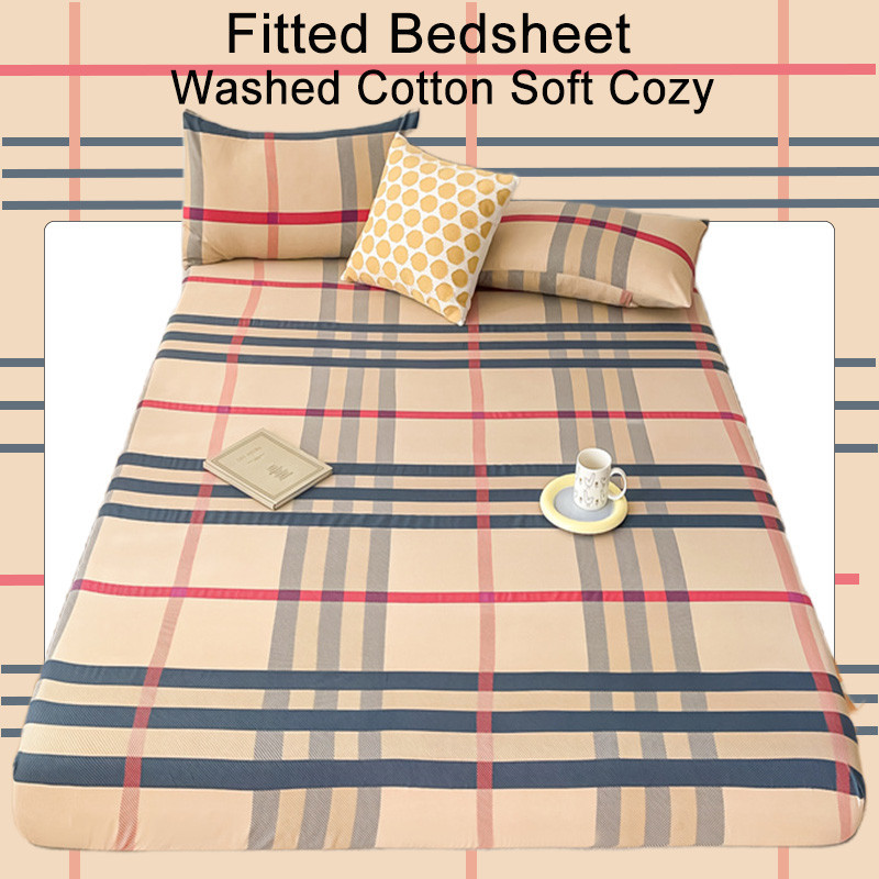Modern Geometry Cheap Bed sheet Fitted Bedsheet Single Queen King ...