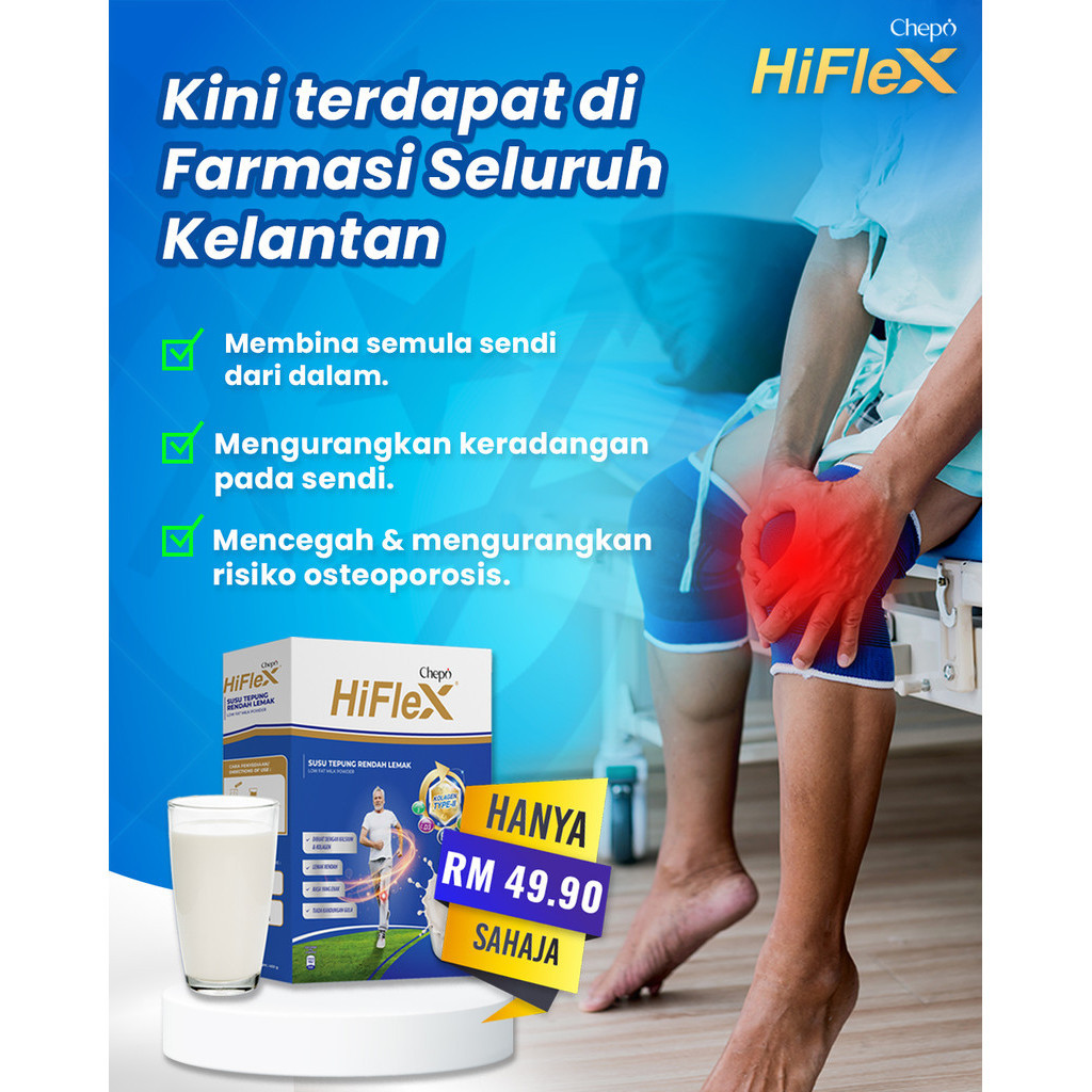 Chepo Hi Flex Susu Untuk Tulang dan Saraf Ubat Sakit Lutut Sendi Orang ...
