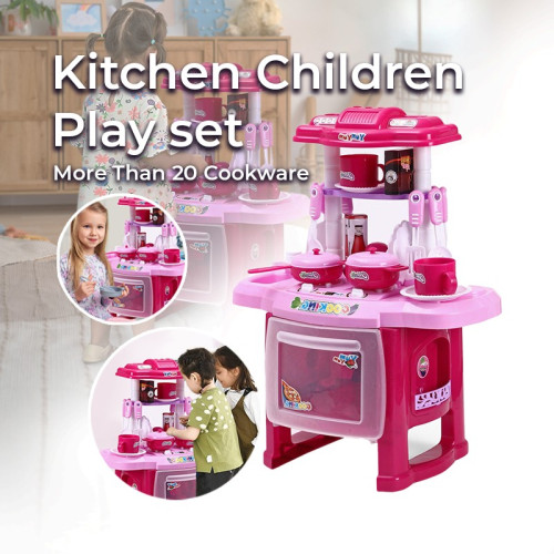 Safe Kids Kitchen Toy Cooking Utensils for Fun Hobby Train (Permainan ...