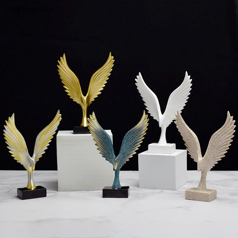 (duyongrain) European Eagle/Angel Wing Statue Sculpture Figurine Dapeng ...