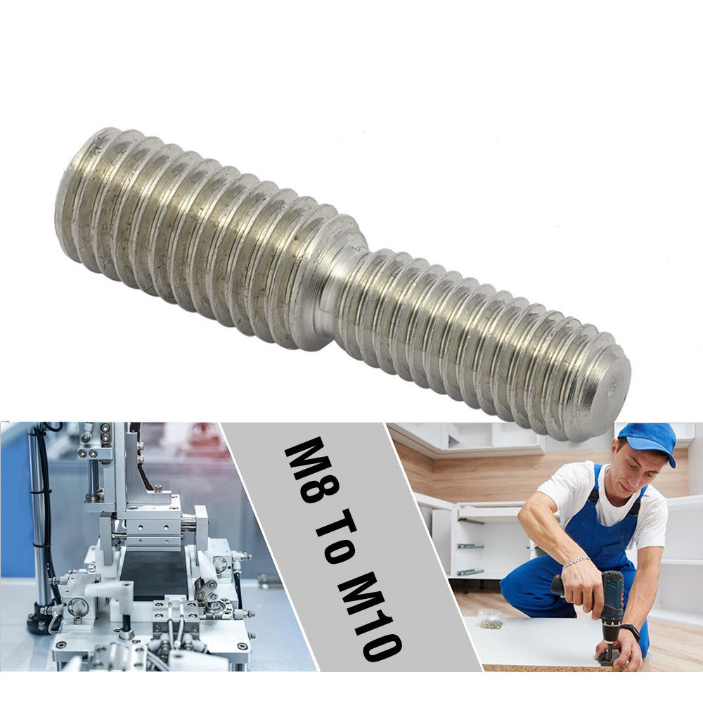 Male Machine Screw Thread Adapter M8 To M10 304 Stainless Steel ...