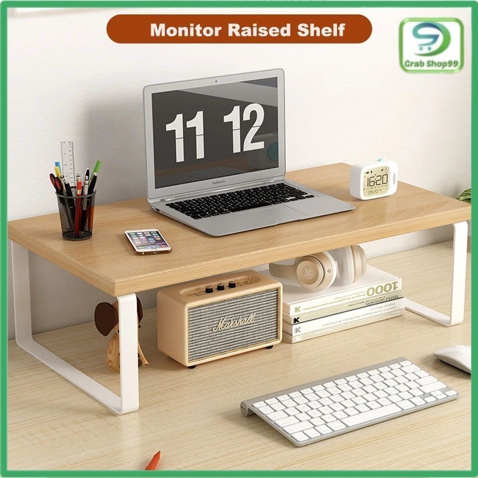 PC Stand Computer Monitor Screen Increased Shelf Computer Stand Desktop ...