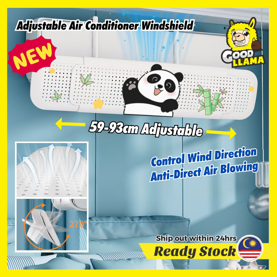 Adjustable Aircond Windshield Deflector Block Direct Air Cover Air ...