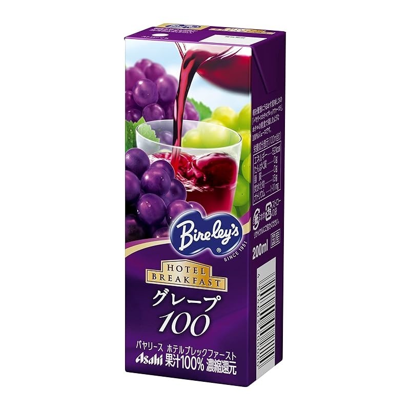 Asahi Soft Drinks Bayalys Hotel Breakfast Grape 100 (LL) Paper Pack ...