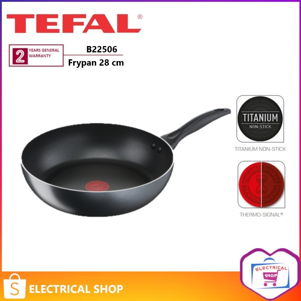 Tefal Frypan Cook & Clean Non Stick Deep Fry Cookware (28cm) B22506 | Shopee Malaysia