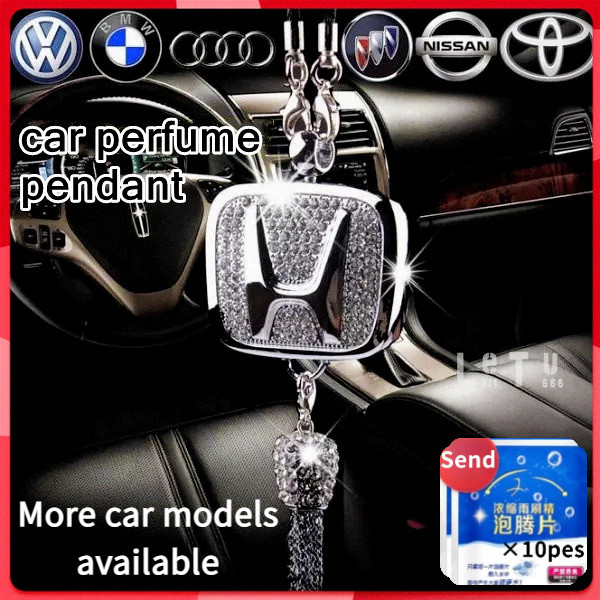 Car diamond aromatherapy pendant High end car perfume pendant car logo ...