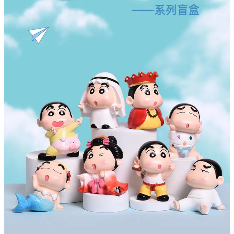Crayon Xiao xin blind box Kotak kejutan Crayon Shin chan kotak baru Tik ...