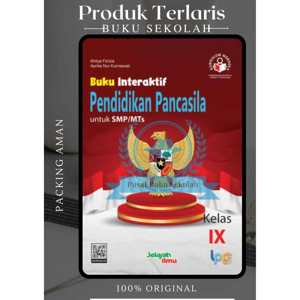 Ppkn Interactive Package Book Class 9/IX SMP/MTS Intan pariwara Merdeka ...
