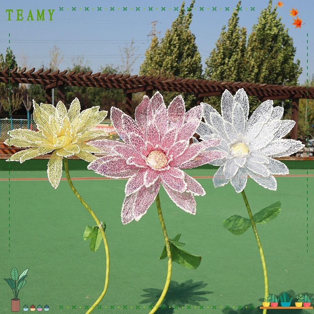 TEAMY Fake Flower, Large Big Simulation Flower, Window Display Hanging ...