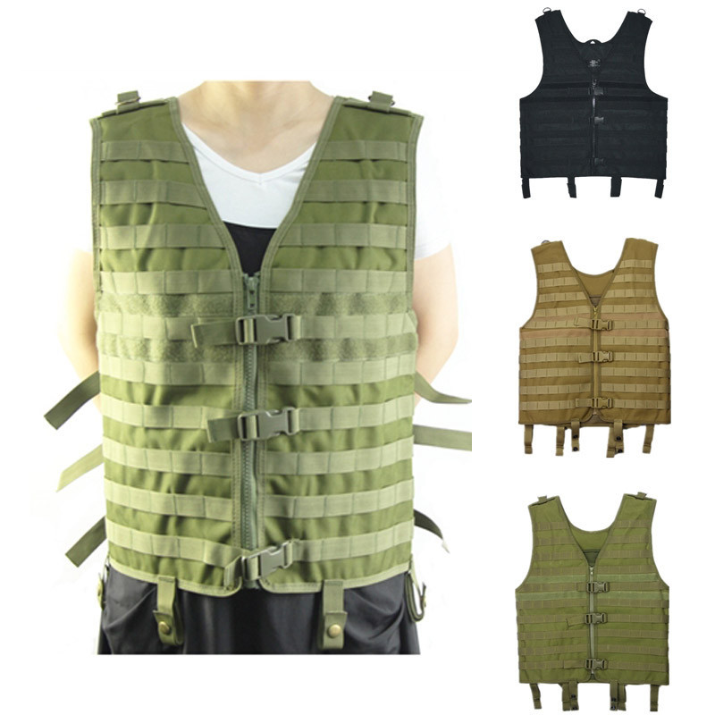 Military Tactical Vest Molle Assault Plate Carrier Airsoft Vest ...