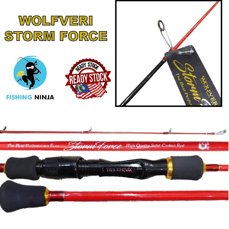 NINJA - New! 2021 Wolfveri Storm Force Fishing Rod / Spinning Rod ...