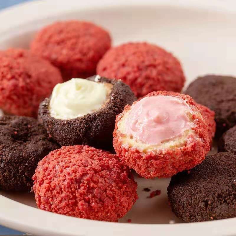 Buy 50 Packs 50 Packs Strawberry Popping Cookies Maruko Cream Sandwich ...