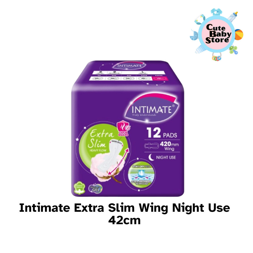 Intimate Extra Slim Nite-Long Wing 420mm (12pcs) | Shopee Malaysia