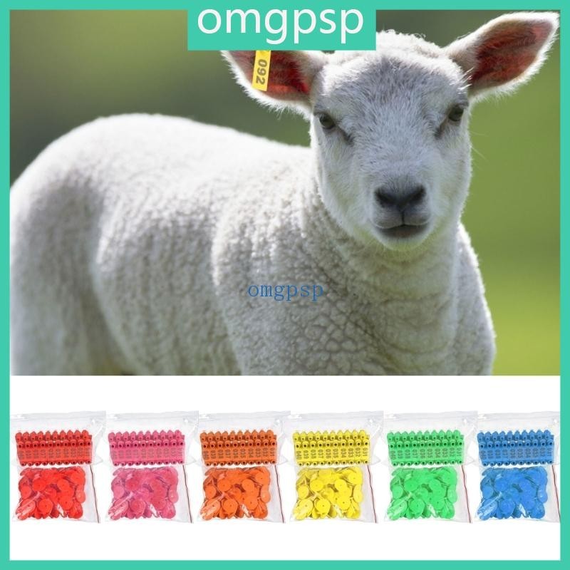 OMG Sheep Ear Tags with Number One Piece Cattle Ear Number Plate ...
