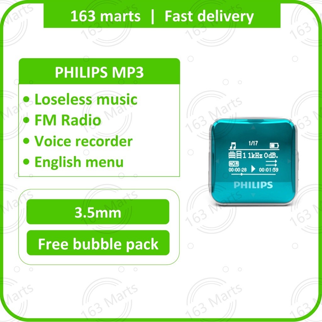 PHILIPS MP3 Music Player Media player Walkman MP3 player for student ...