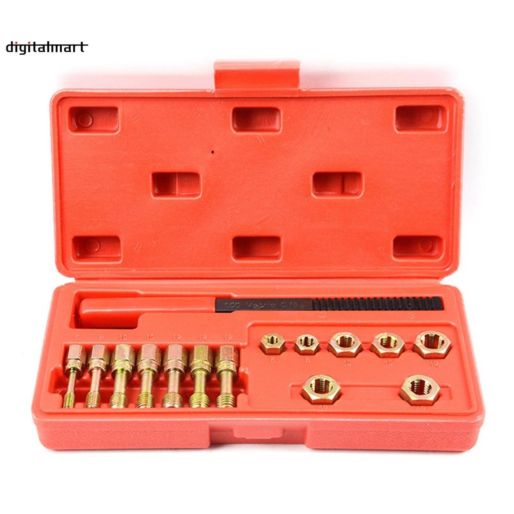 15-Piece Screw Thread Repair Tool Tapping Thread Repair Kit Screw ...