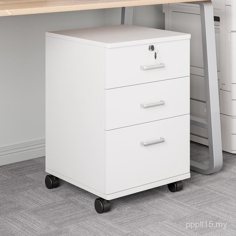 File Cabinet Office Wooden Locked Small Cabinet Mobile Storage Cabinet ...