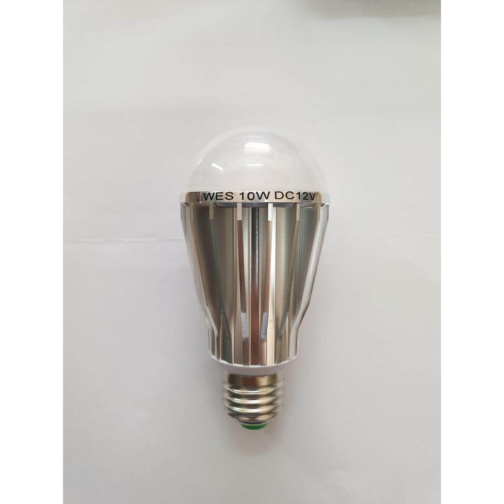 WES LED Bulb E27 10w 12VDC Daylight 6500K Warm White 3000K | Shopee ...