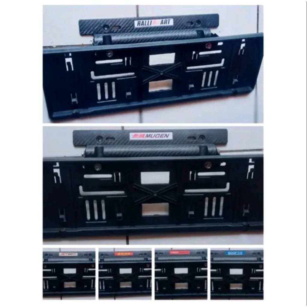 Carbon car number plate holder and astra plate holder package | Shopee ...