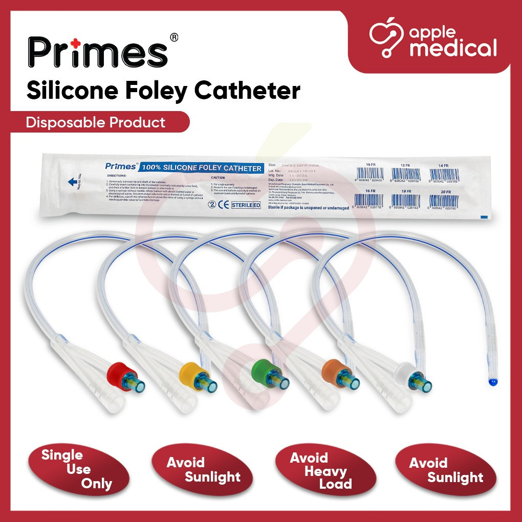 (Ready Stock)Silicone Foley Catheter (Kateter Foley Silikon) | Shopee ...