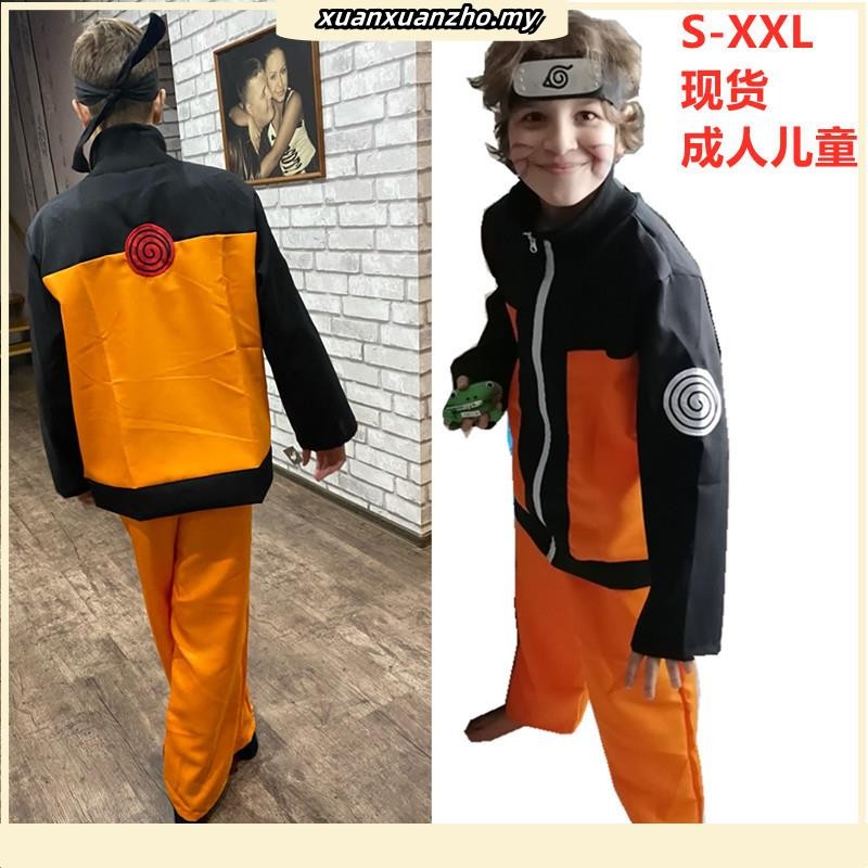 Children's Day Naruto Jacket Long Sleeve Tops Cosplay Apparel Costume ...