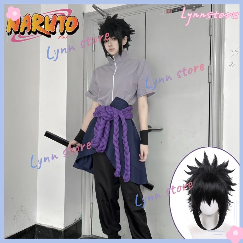 Uchiha Sasuke Cosplay Costume Wig Anime NARUTO Suit Anime Comic Clothes ...