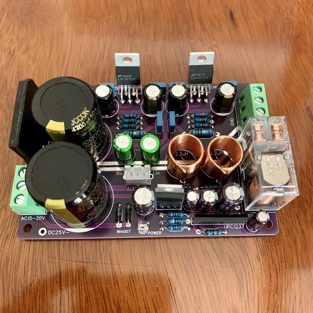 GC Version LM1875 Hi-Fi Audio Amplifier Board DIY Kit - 2.0 Channel Audiophile Stereo System ...