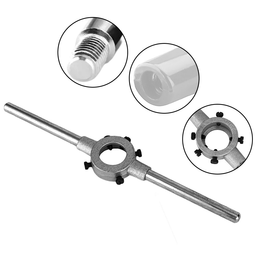 YAFEXHM 】Round Die Wrench Circular Die Handle Frame for Dies Threading Tools M1-M27 12-55 ...