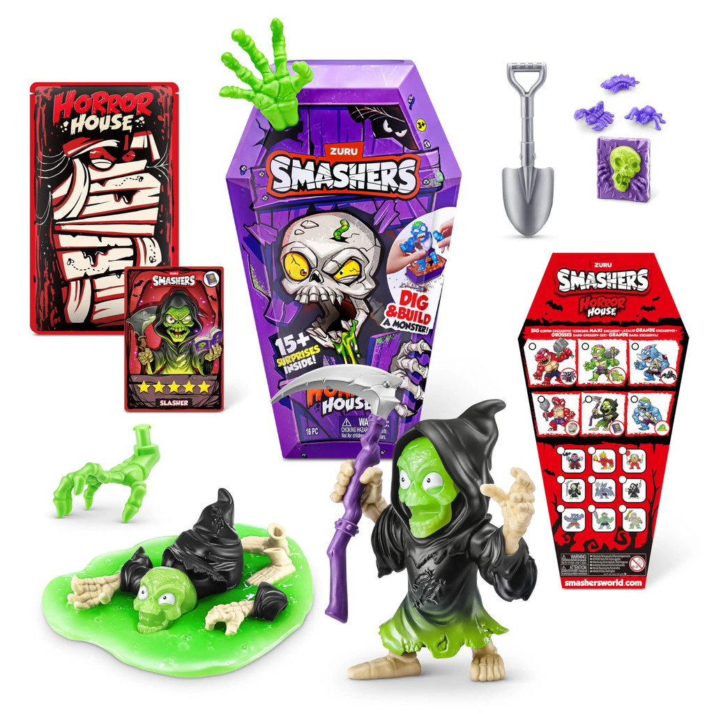ZURU Smashers Mega Horror House Series 1 Large Interactive Excavation ...